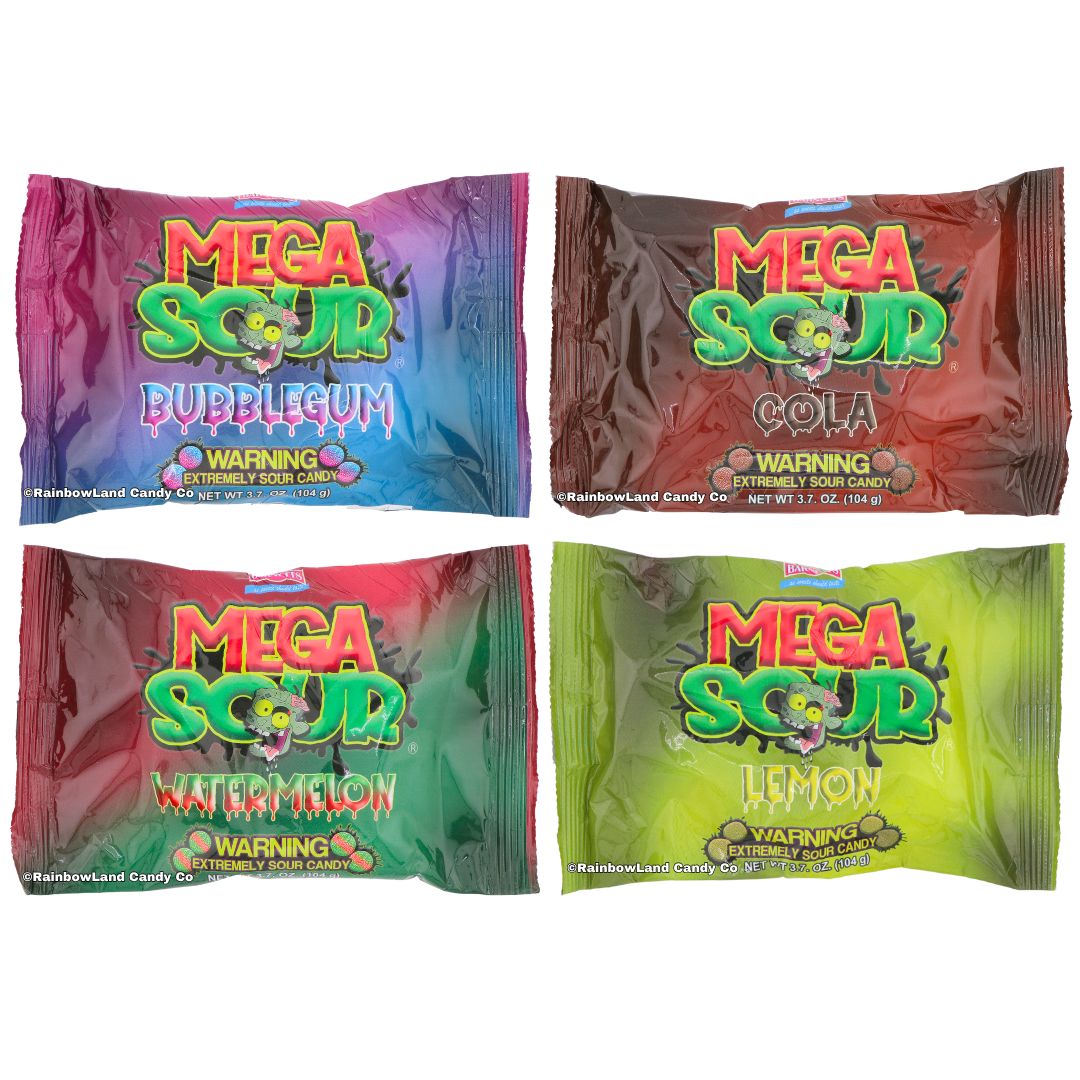 Mega Sour Candy Bundle (4 flavors) – RainbowLand Candy Co