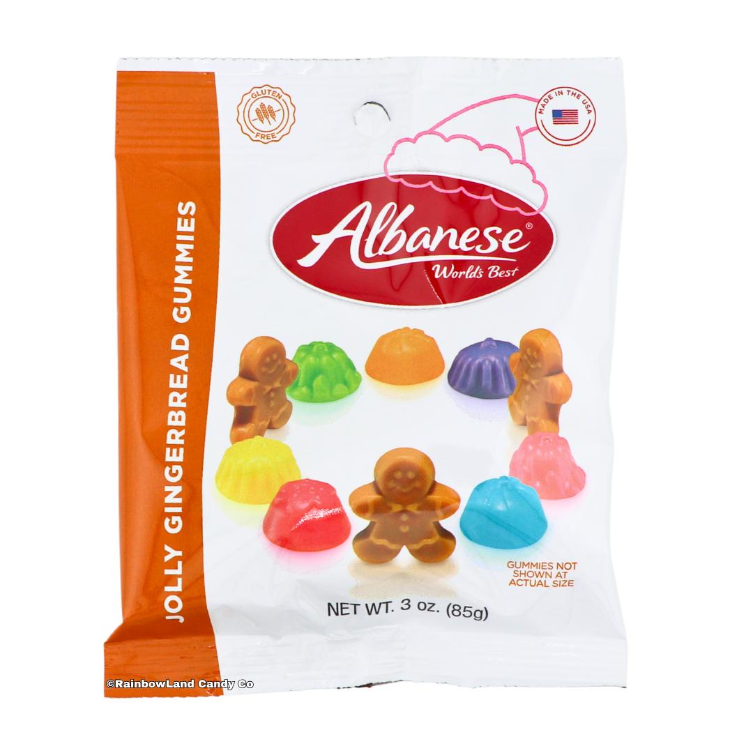 Albanese Jolly Gingerbread Gummies – RainbowLand Candy Co