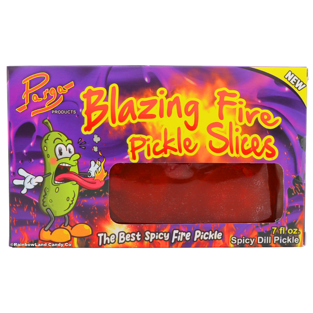 Blazing Fire Pickle Slices - Fiery Flavor in Theater Box – RainbowLand ...