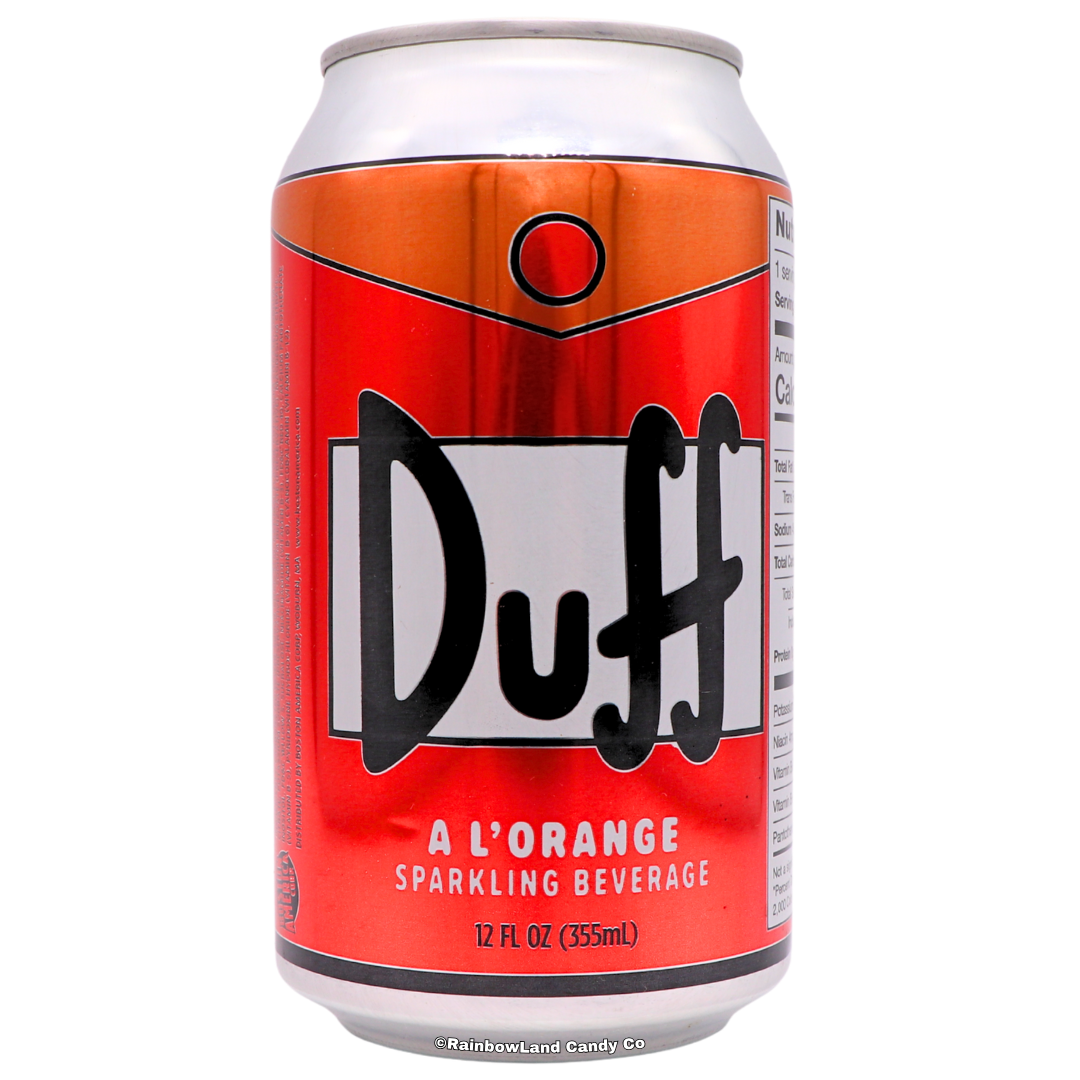 Simpsons Duff Sparkling Beverage - Refreshing Orange Drink ...