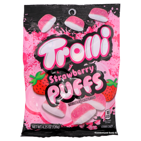 Trolli Strawberry Puffs - Delicious Strawberry Gummy Candy ...