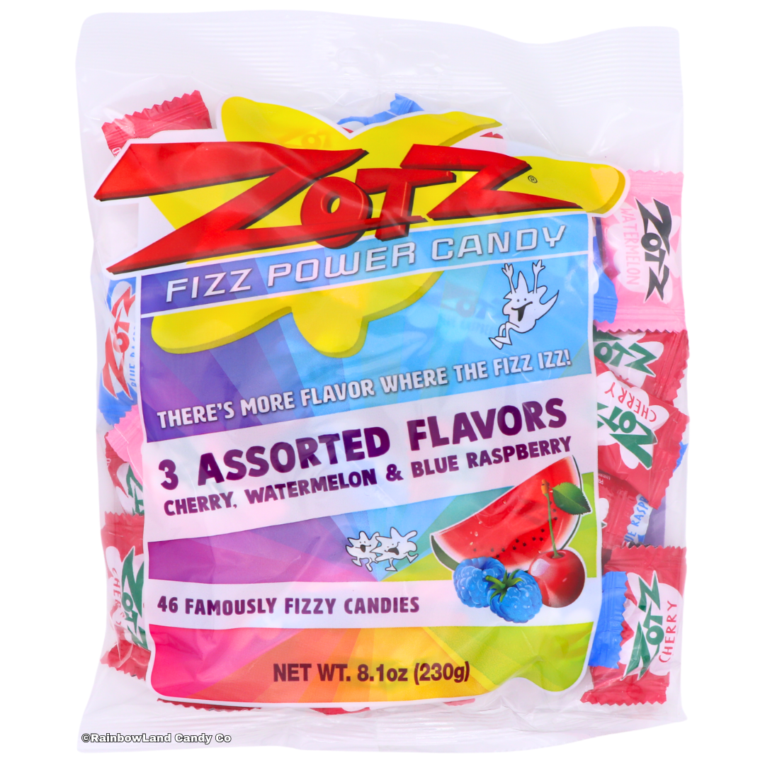 Zotz Assorted Bag - Fizzy Surprise Candy in 3 Flavors – RainbowLand ...