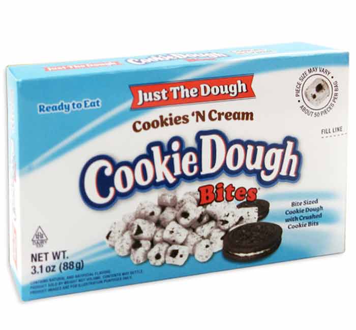Cookie Dough Bites Just the Dough - Cookies 'N Cream – RainbowLand Candy Co