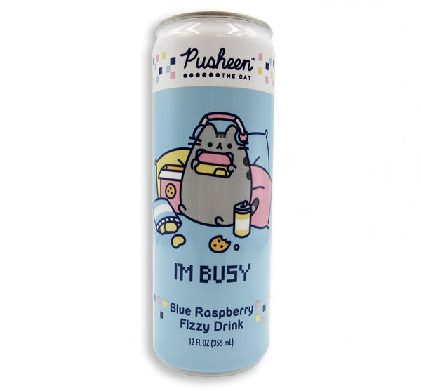 Pusheen I'm Busy Blue Raspberry Fizzy Drink – RainbowLand Candy Co