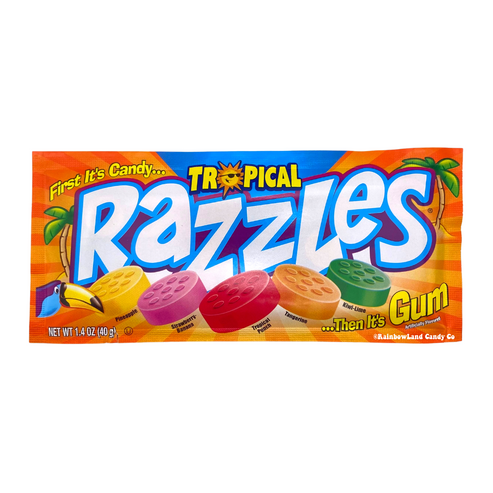 Razzles Nostalgic Candy - Tropical – RainbowLand Candy Co